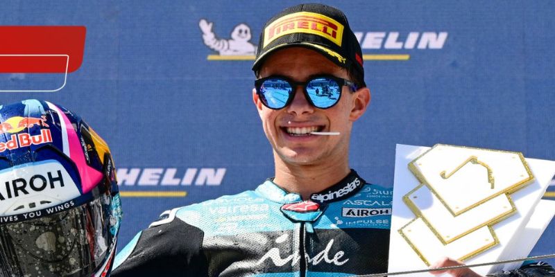 David Alonso logró su primera victoria en Moto2 durante el GP de ...